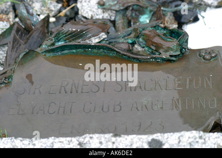 The whaler's cemetery at Grytviken on South Georgia Island. The grave ...