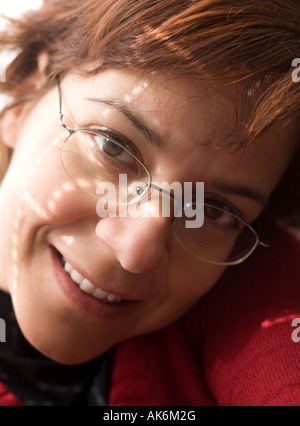 woman 40 years old in dress posing Stock Photo - Alamy