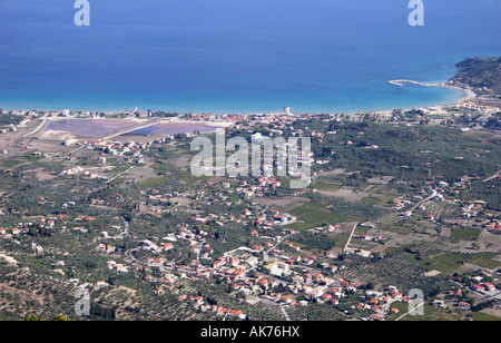 Aerial view of Alykes, Zakynthos island, Greece Stock Photo - Alamy
