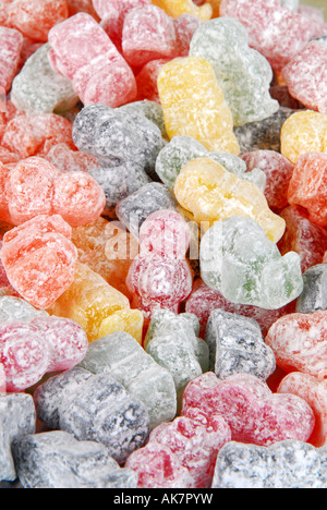 Lots of colorful sugar jelly candy isolated on white background Stock ...