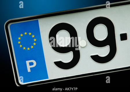 LICENSE PLATE OF PORTUGAL CAR Stock Photo - Alamy