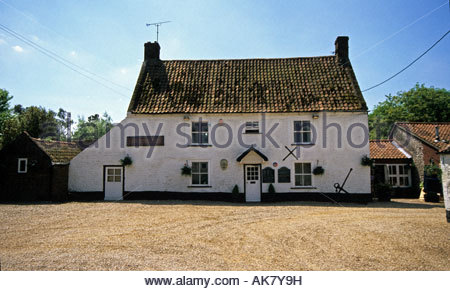 Burnham Thorpe, Norfolk, The Lord Nelson Pub sign, England UK Stock ...