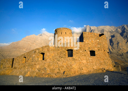 17th century Fort at Bukha Castle Musandam Peninsula, Oman. Bukha is a ...