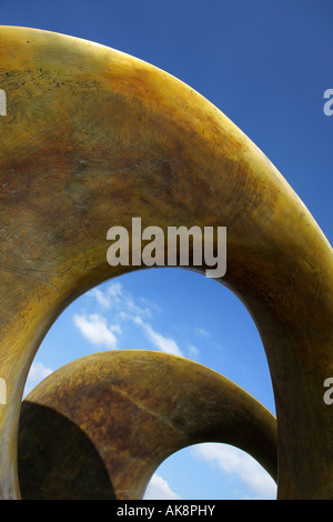 Henry Moore- Double Oval 3 Stock Photo - Alamy