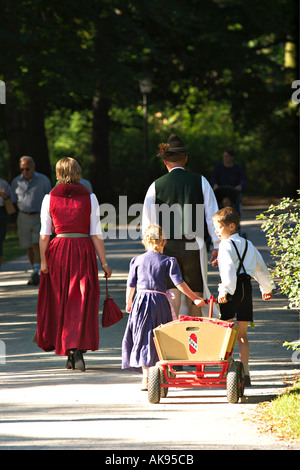 Germany, Bavaria, Munich, Family in garden, smiling Stock Photo - Alamy