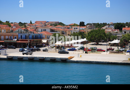KEFALONIA. LIXOURI TOWN CENTRE. GREEK IONIAN ISLAND. EUROPE Stock Photo ...