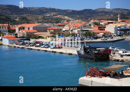 KEFALONIA. LIXOURI TOWN CENTRE. GREEK IONIAN ISLAND. EUROPE Stock Photo ...