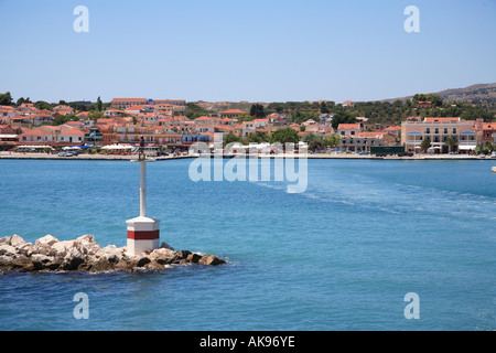 KEFALONIA. LIXOURI TOWN CENTRE. GREEK IONIAN ISLAND. EUROPE Stock Photo ...