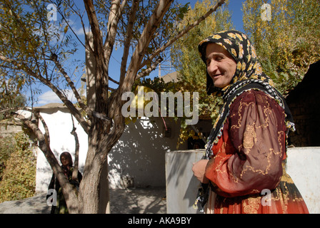 Kurdish villager in traditional clothing. Hakkari town near the Turkish ...