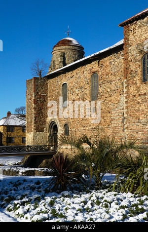 Colchester castle in winter Stock Photo - Alamy