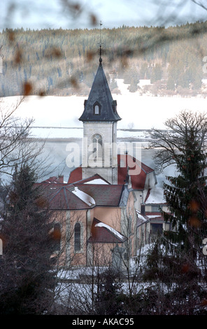 A snow scene in the French Comte region of France Stock Photo - Alamy
