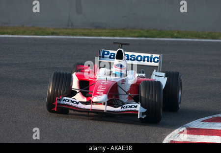 Olivier Panis driving his Toyota Formula One Racecar in 2004 Stock ...