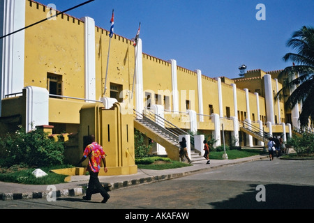 Moncada barracks in Santiago, Cuba with bullet holes still in front ...