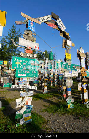 Watson Lake Signpost Forest collection signs cities towns locations ...