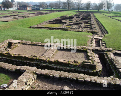Remains of the barracks of the Roman Fort Isca Augusta at Caerleon ...