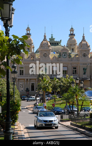 Monaco street scene with lush greenery under natural light, showcasing ...