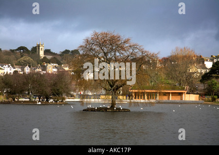 Helston boating lake Stock Photo - Alamy