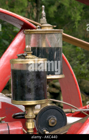 The steam engine oil cups Stock Photo - Alamy