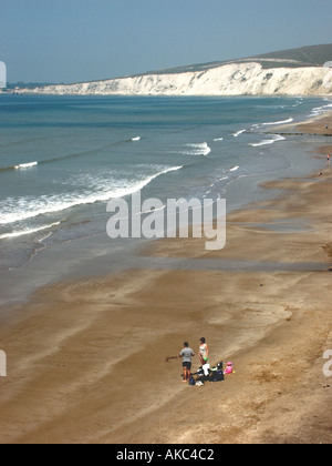 compton bay seascape on the isle of wight coastline, isle of wight ...