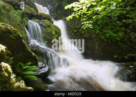 Lodore Falls Waterfall Cascading Downstream From Ashness Gill Near ...