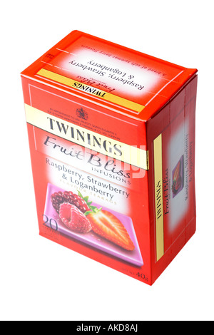 Raspberry Strawberry And Loganberry Tea Stock Photo - Alamy
