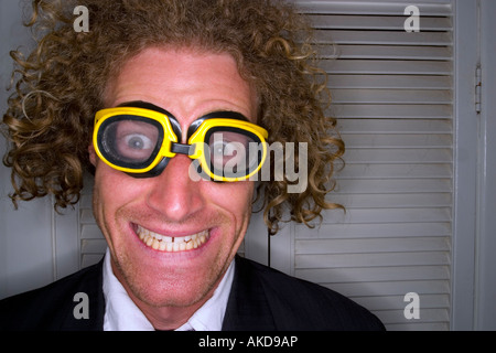 Mr freak smiling Stock Photo - Alamy