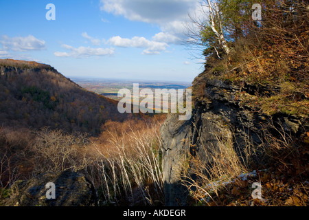 The Helderberg escarpment John S Thatcher State Park upstate New York ...