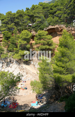 Kamp Lili in Jagodna village on Hvar Island Croatia Stock Photo - Alamy