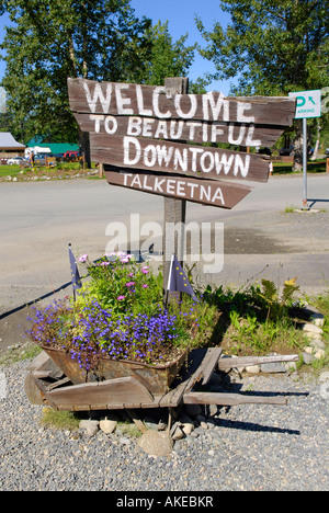 Welcome sign marker to Town of Talkeetna Alaska AK Northern Exposure ...