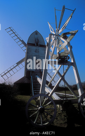 Cross in Hand derelict Windmill. East Sussex UK Stock Photo - Alamy