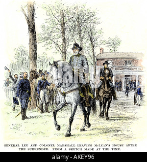 American Civil War - surrender at Appomattox Court House, 9 April 1865 ...