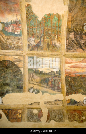 Fresco, San Francesco sanctuary, Lanciano, Abruzzo, Italy Stock Photo ...