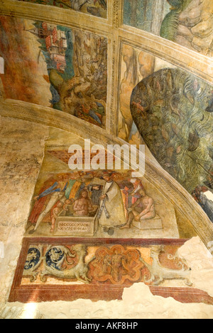 Fresco, San Francesco sanctuary, Lanciano, Abruzzo, Italy Stock Photo ...