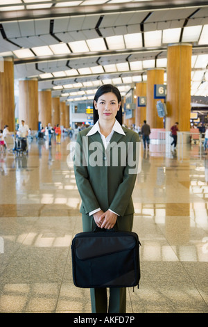 Business lady in the airport lounge waiting Stock Photo - Alamy