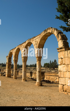 Anjar Castle Lebanon Middle East Stock Photo - Alamy