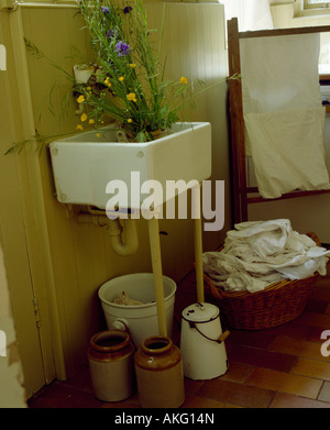 Old fashioned laundry room Stock Photo - Alamy