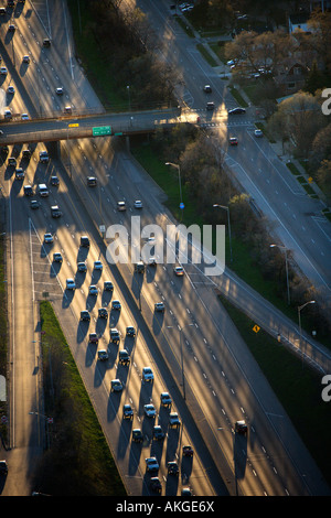 Aerial view of the Dan Ryan expressway Stock Photo - Alamy