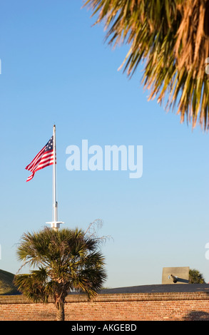 Fort Moultrie American Flag Sullivan's Island South Carolina ...