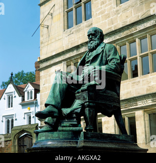Charles Darwin Monument statue figure memorial ECUADOR SAN CRISTOBAL ...