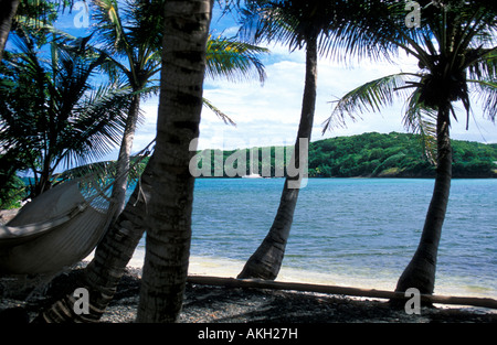 Beach, Ilet Oscar island, Martinique, French Lesser Antilles, West ...