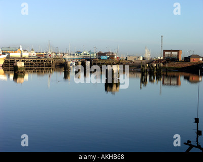 Fish Dock and Wyre Dock, Fleetwood, Lancashire, from the south-west ...