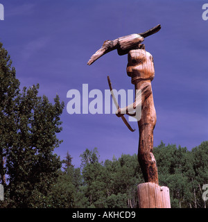 Gitksan (Gitxsan aka Tsimshian) Totem Poles at Gitanyow (Kitwancool) in ...