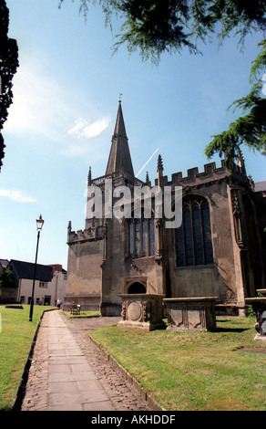 UK Wiltshire Chippenham St Marys Street historic houses in different ...