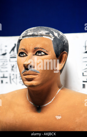 Cairo, Egypt, Africa Statue of Rahotep and Nofret at the Egyptian ...