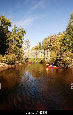 Paddling on the Two Hearted River Michigan s Upper Peninsula Stock ...