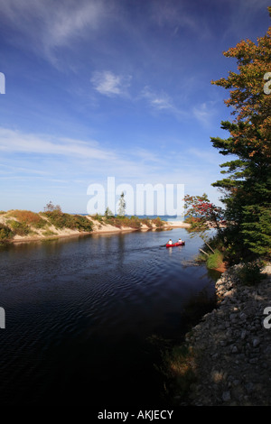 Paddling on the Two Hearted River Michigan s Upper Peninsula Stock ...
