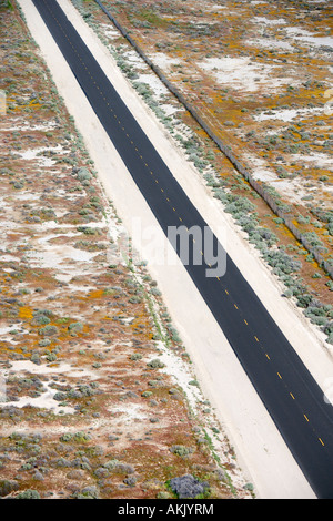 Highway through a desolate landscape in Scotland Stock Photo - Alamy