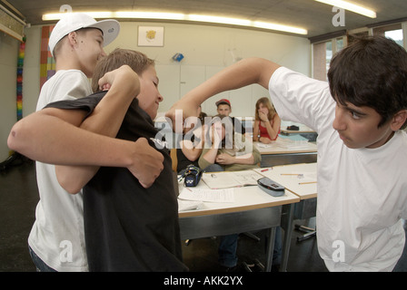 fight between students Stock Photo - Alamy