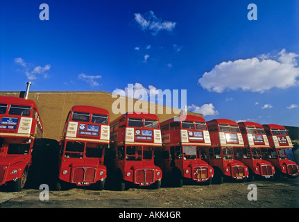 London Bus Depot South London England Stock Photo - Alamy