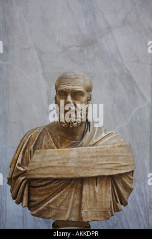 Pupienus, Roman Emperor marble bust, Greek sculpture, albumen print ...